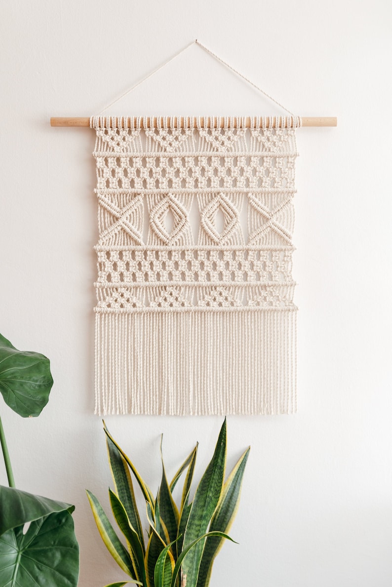 Macrame PATTERN Written PDF and Knot Guide Diy Macrame Wall - Etsy