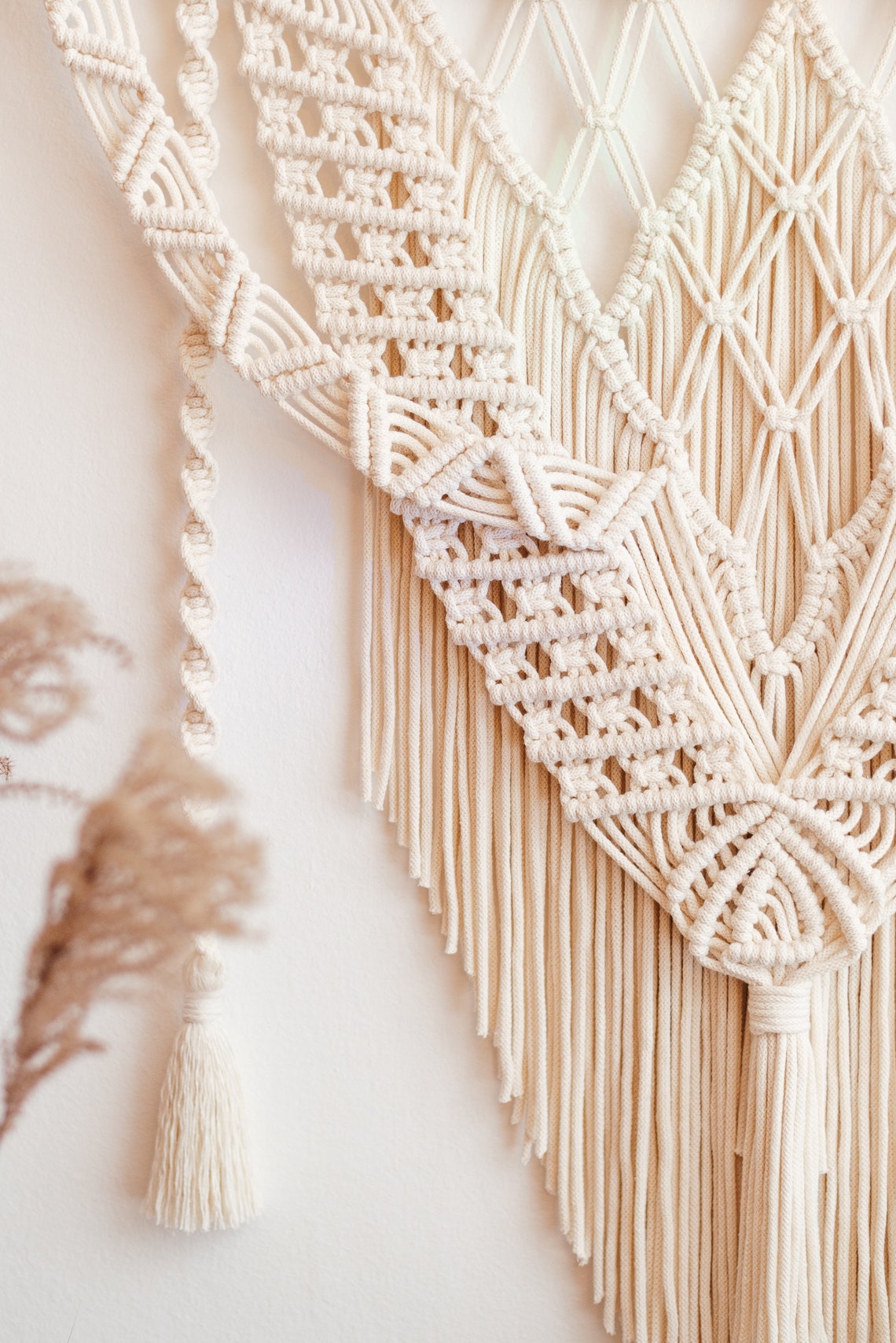 Macrame Wall Hanging VIDEO TUTORIAL Macrame Pattern Diy | Etsy