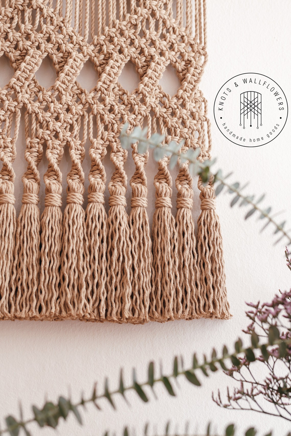 Macrame PATTERN - Written PDF and Knot Guide, Diy Macrame Wall Hanging ...