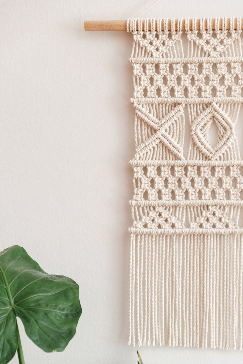 Macrame PATTERN Written PDF and Knot Guide Diy Macrame Wall - Etsy
