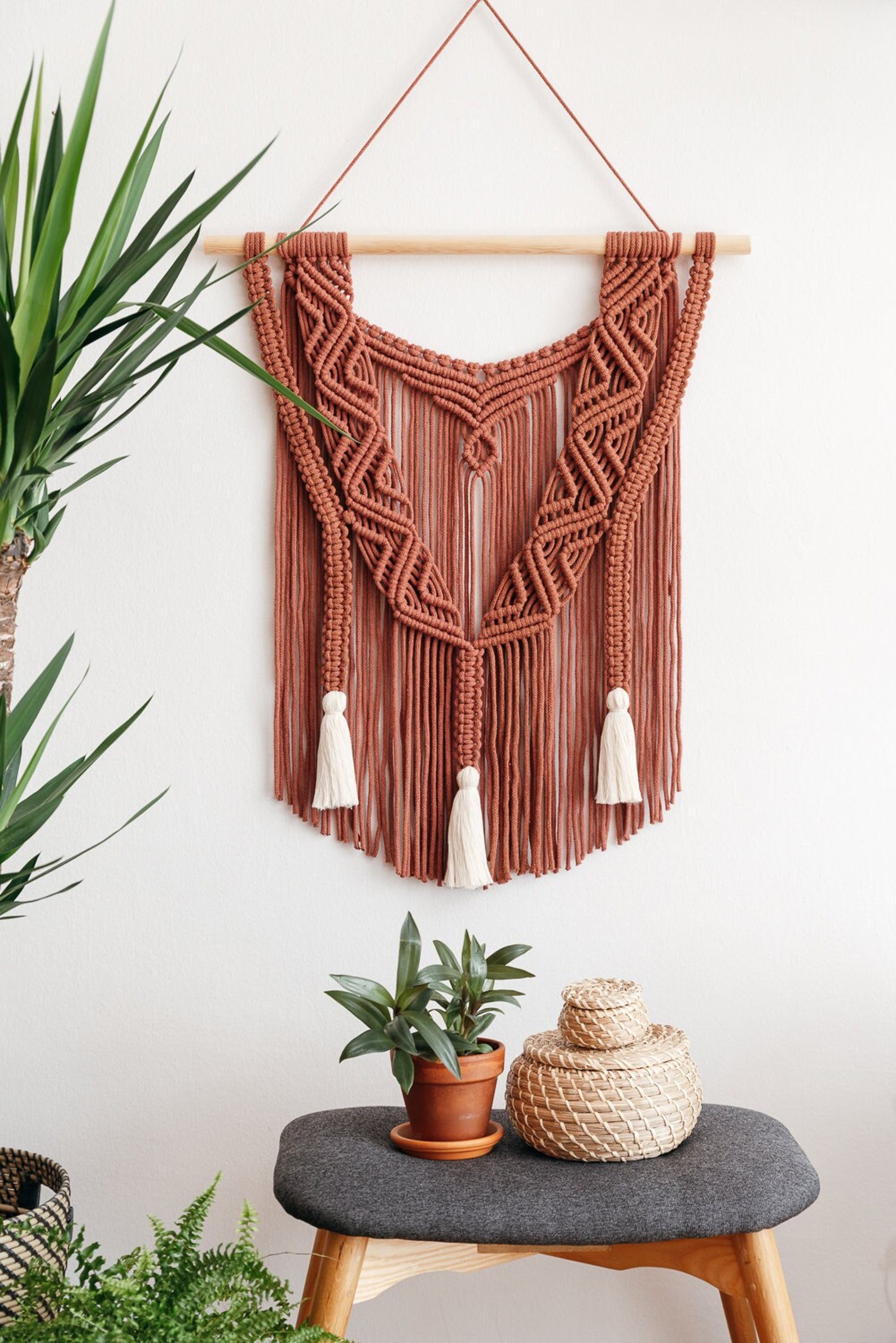 Macrame Wall Hanging Bohemian Wall Decor Natural Home Decor - Etsy
