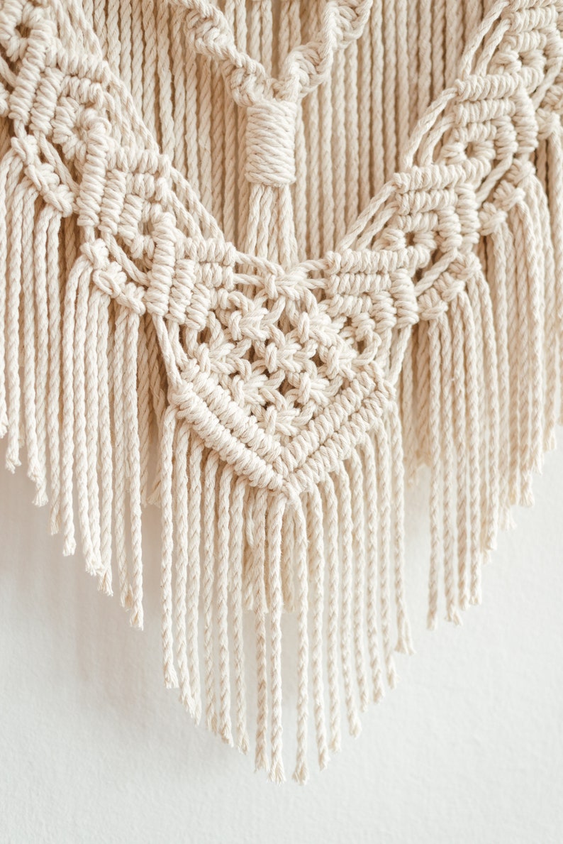 Macrame PATTERN Written PDF and Knot Guide Diy Macrame Wall - Etsy