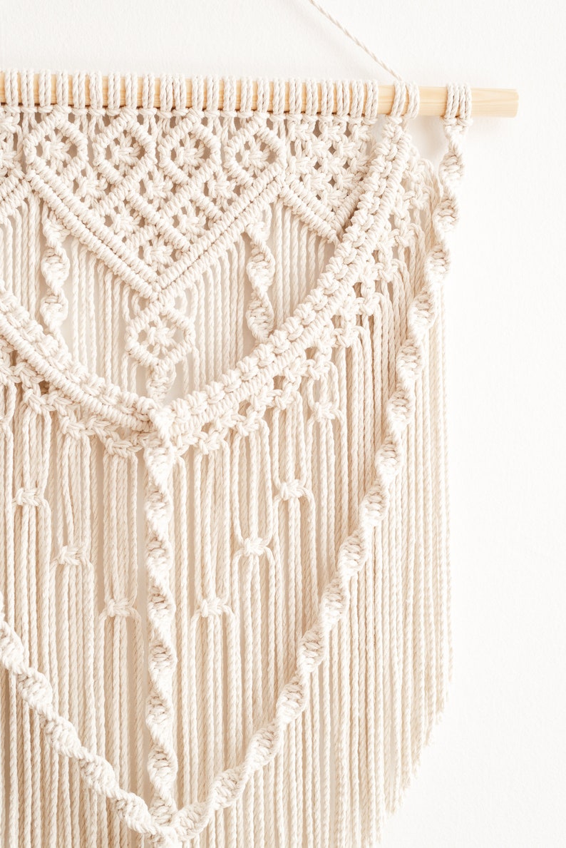 Macrame PATTERN Written PDF and Knot Guide Diy Macrame Wall - Etsy