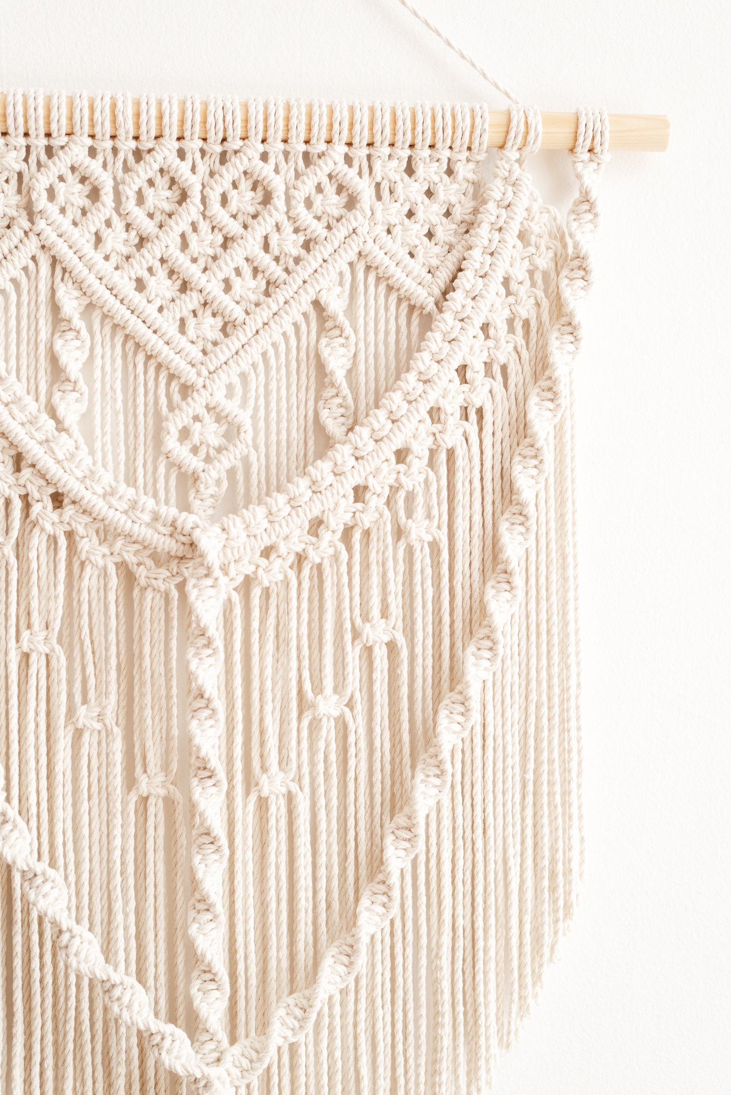 Macrame PATTERN Written PDF and Knot Guide Diy Macrame Wall - Etsy