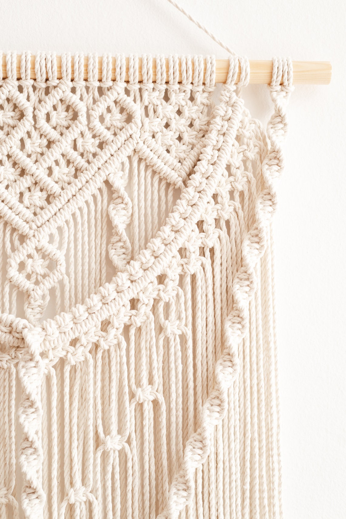 Macrame PATTERN Written PDF and Knot Guide Diy Macrame Wall - Etsy