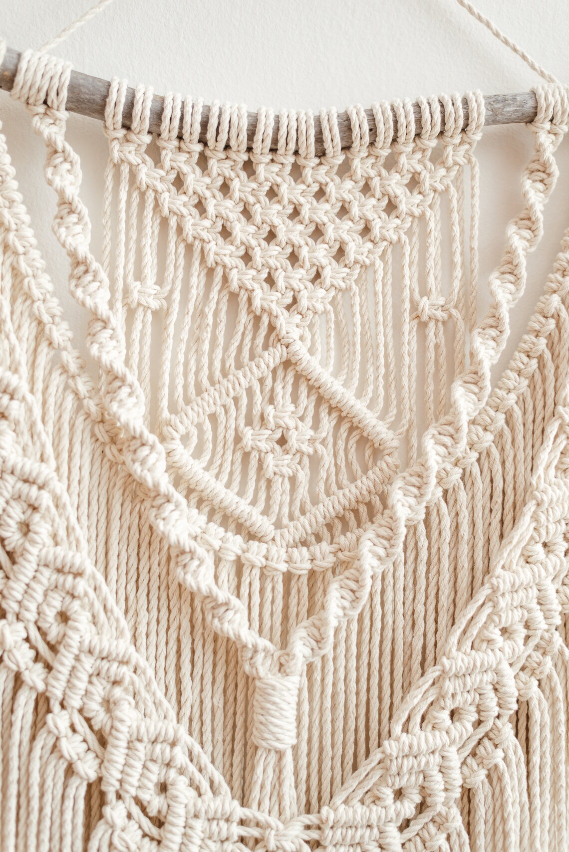 Macrame PATTERN Written PDF and Knot Guide Diy Macrame Wall - Etsy