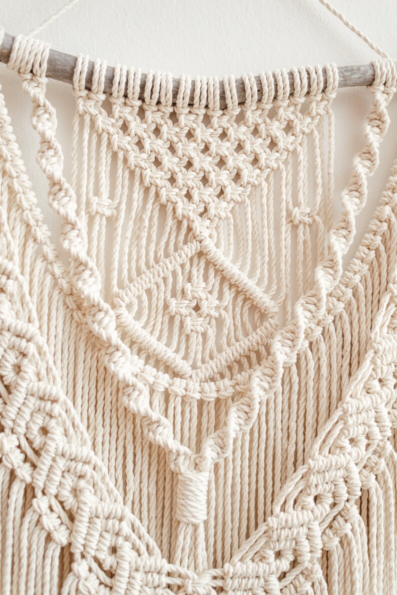 Macrame PATTERN Written PDF and Knot Guide Diy Macrame Wall - Etsy