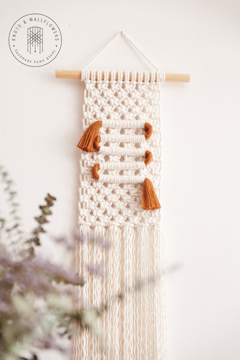 Handmade Macrame Retro-inspired Macrame Wall Art for a Funky - Etsy