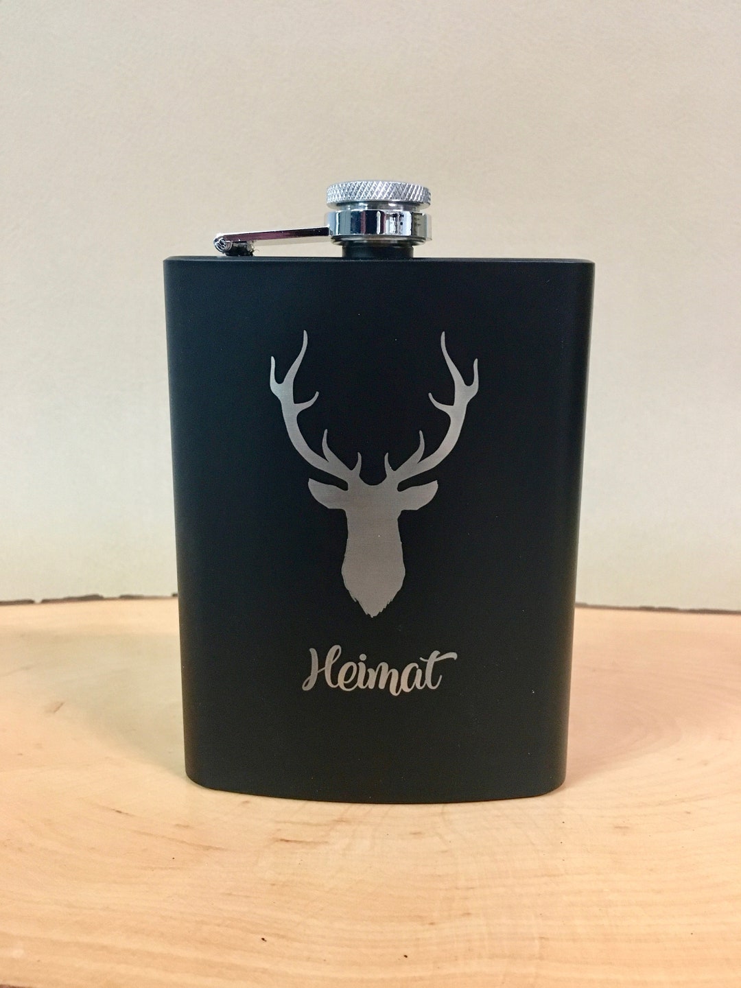 Flachmann Hirsch & Heimat Black Forest Gift for Men 240 Ml - Etsy