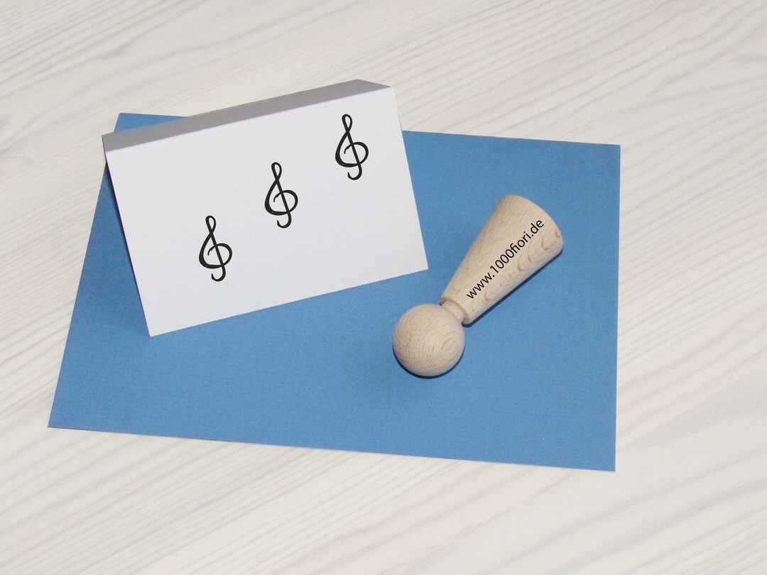 Mini Stamp Note Key, Stamp With Note Key, Small Wooden Stamp to the ...