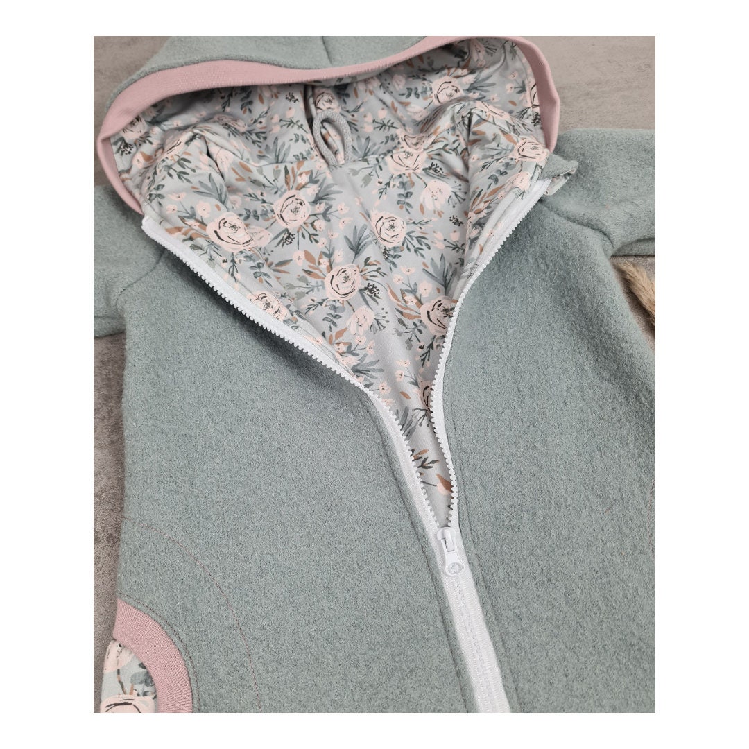 Walkoverall Flowers Whale Suit Whale Overalls Baby Wool Whale Jumpsuit ...