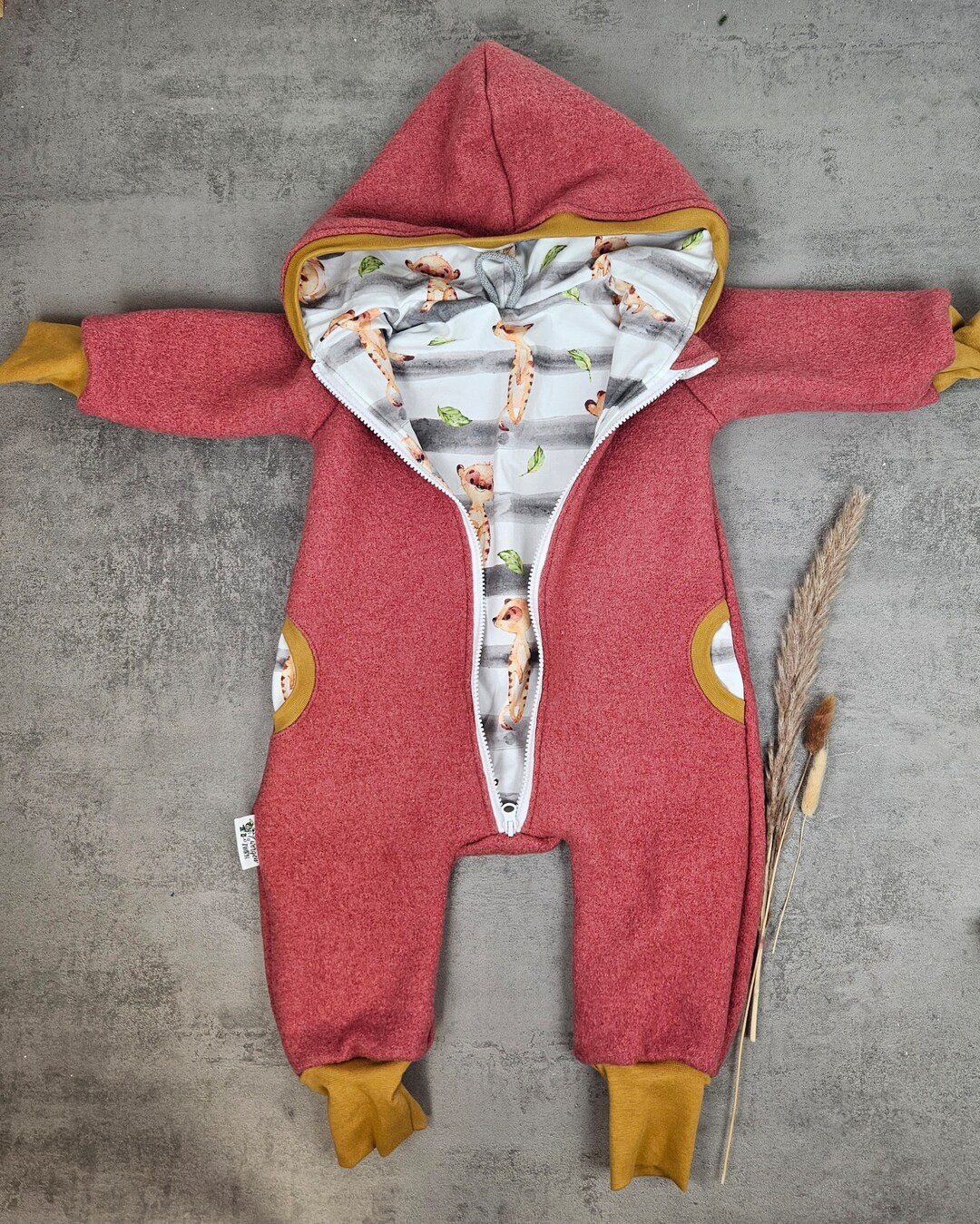 Whale Overalls Whale Suit Meerkat Animals Whale Overalls Baby Wool ...