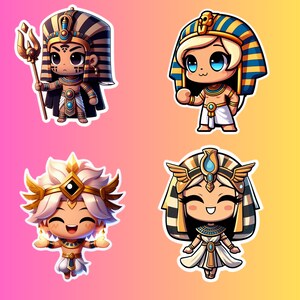 30 Chibi Ancient Egyptian Gods & Heroes Clipart, Fantasy Ancient Egypt ...