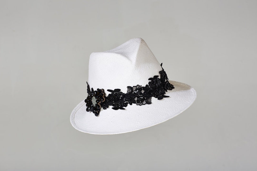 70% OFF on Sale Trilby Hat, White Trilby, Asymmetric Trilby, Ladies ...