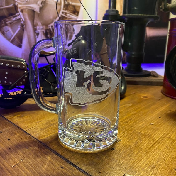 Chiefs Beer Mug - Etsy