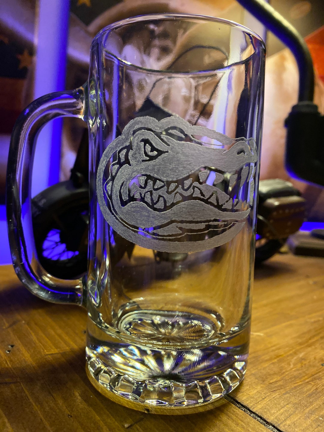 Gator Nation Tribute Hand Etched Onto PREMIUM Beer Mug! - Etsy