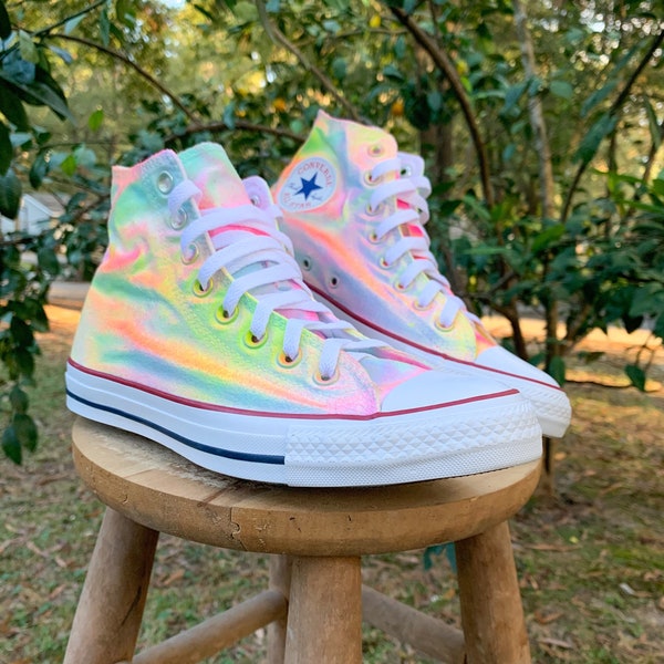 Rainbow Converse - Etsy