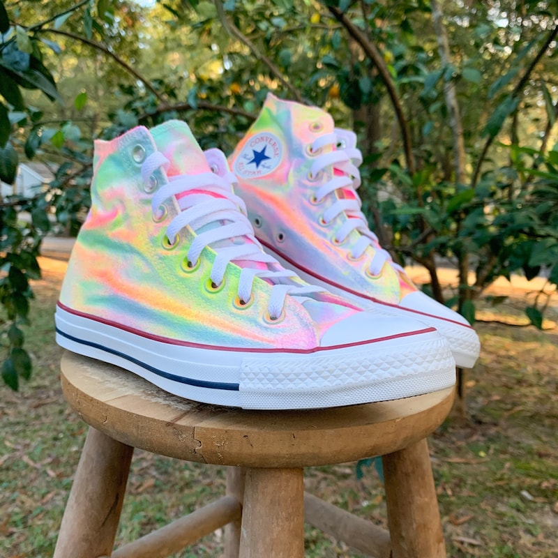 Rainbow Converse - Etsy