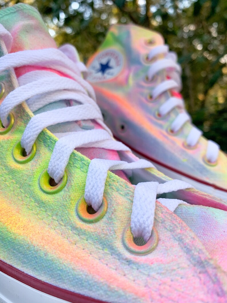Rainbow Fade || Custom Converse Shoes || Made to Order || Rainbow High ...