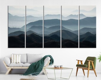 Mountains wall art | Etsy