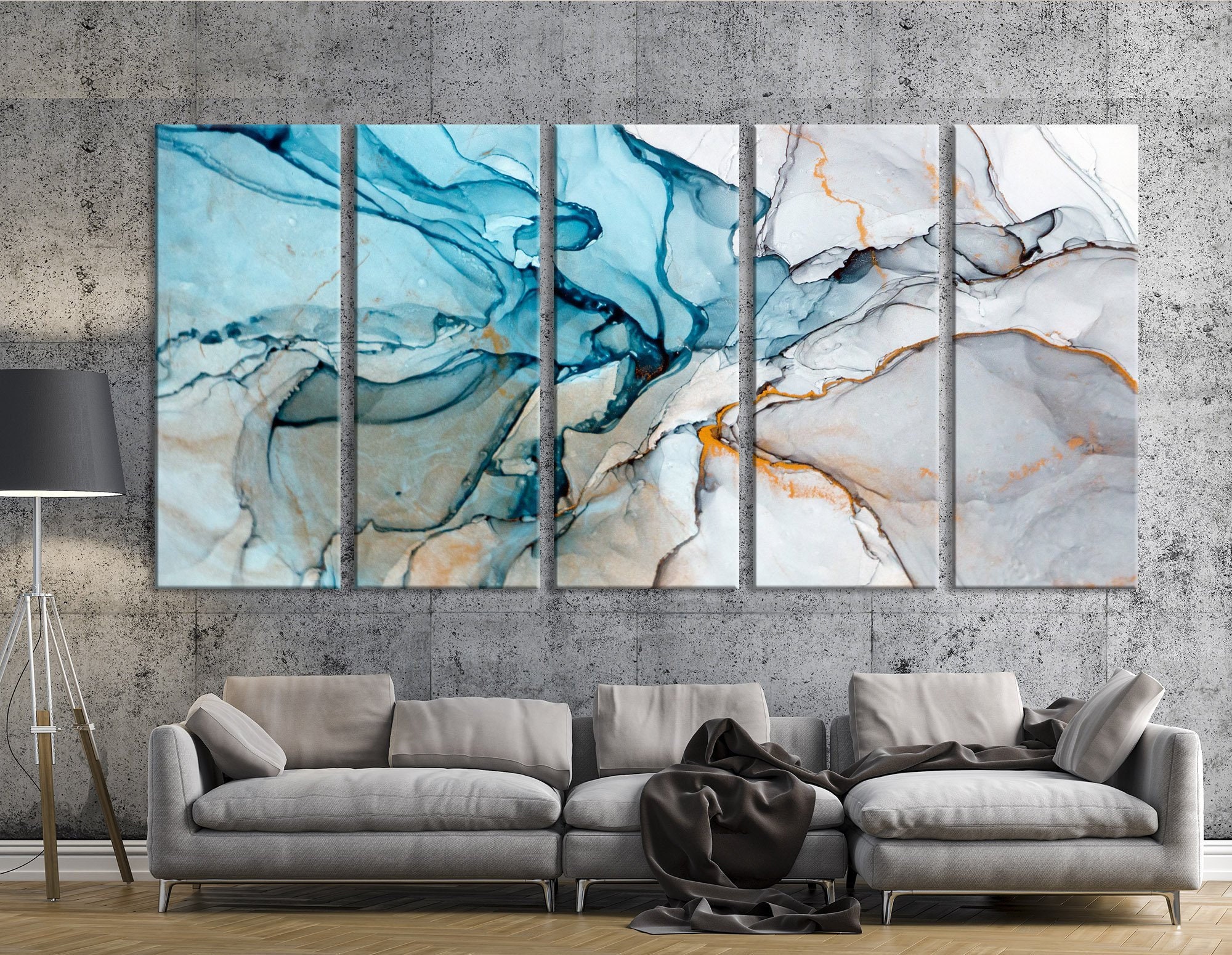 Large Marble Art Marble Canvas Print Beautiful Abstract Art | Etsy