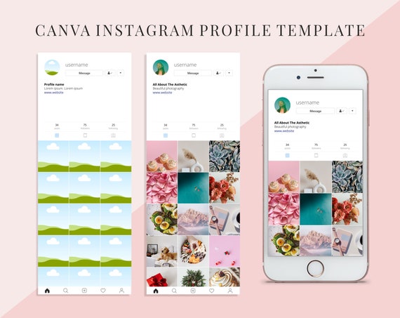 Modèle De Profil Instagram Vierge