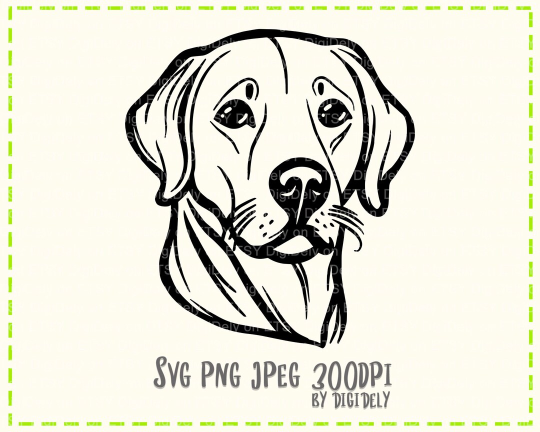 Digital — Labrador Retriever — Illustration in SVG, PNG, JPEG (for ...