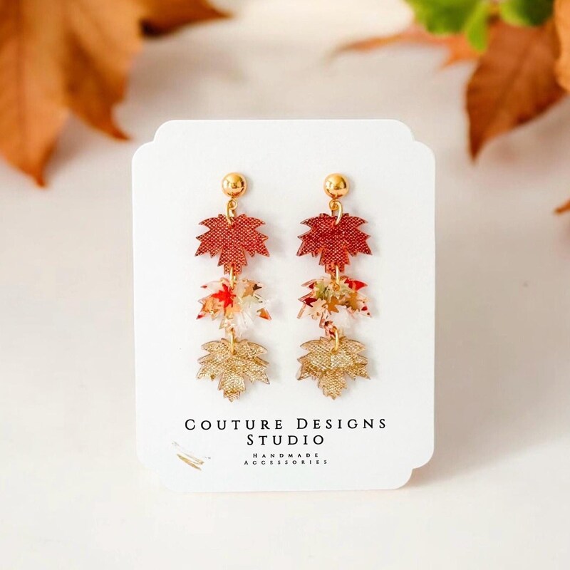 Autumn Leaf Earrings - Etsy