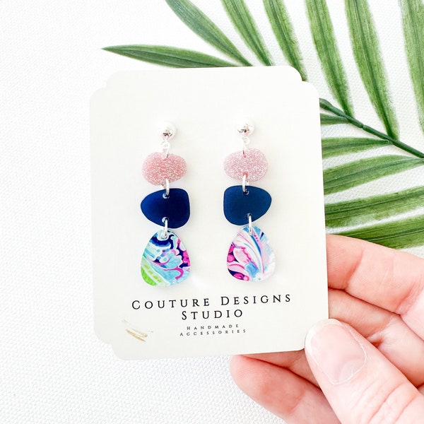 Abstract Earrings - Etsy
