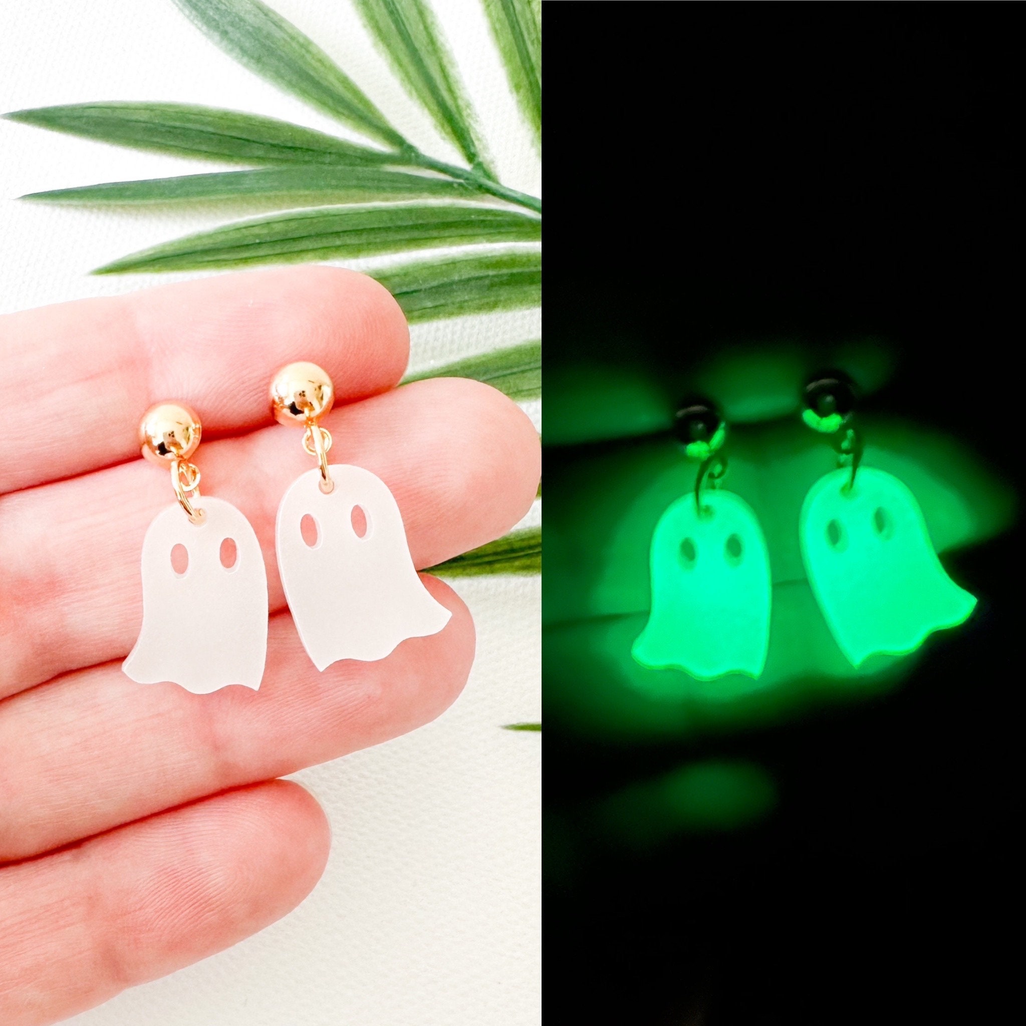 Mini Ghost Earrings | Little Ghost Halloween Earrings | White Ghost ...