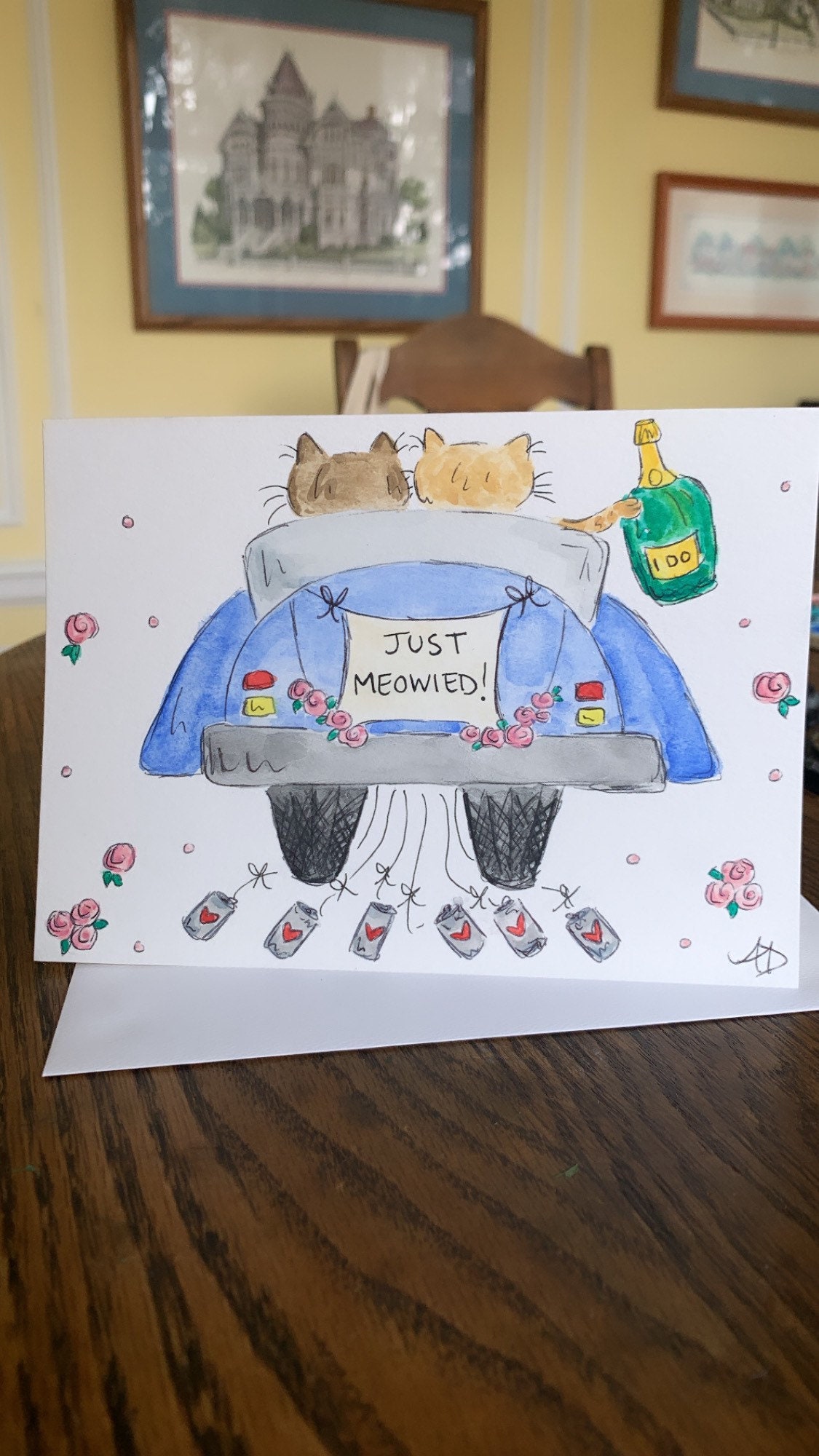 Just Meowied Card Grooms Male Cats Just Meowied Grooms Card - Etsy