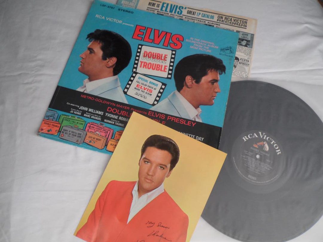 ELVIS Original__1967__double TROUBLE Lp__in Shrink__wbonus PHOTO__RCA ...