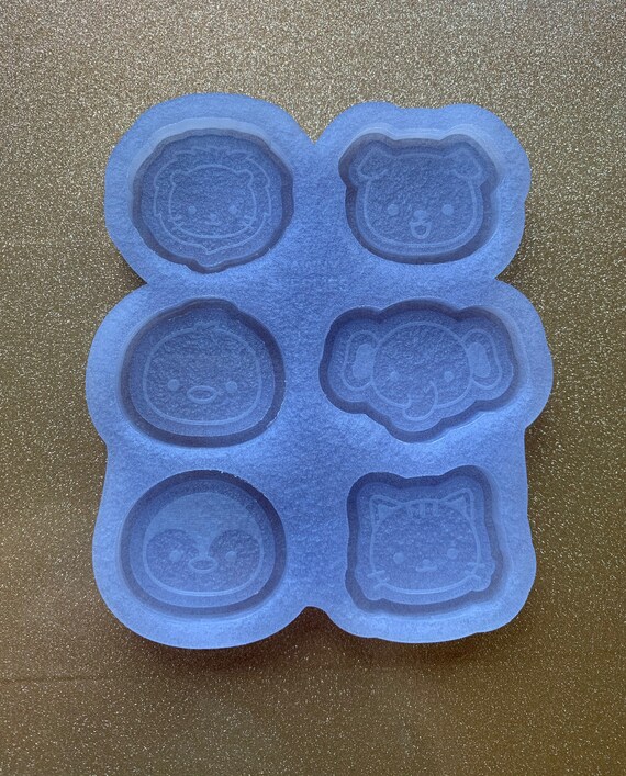 Animal faces mould cute mould Kawai Animals Tools Jewelry Making ...