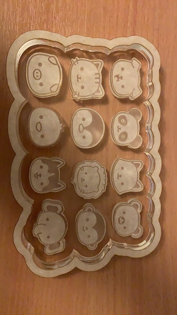 Animal faces mould cute mould Kawai Animals Tools Jewelry Making ...
