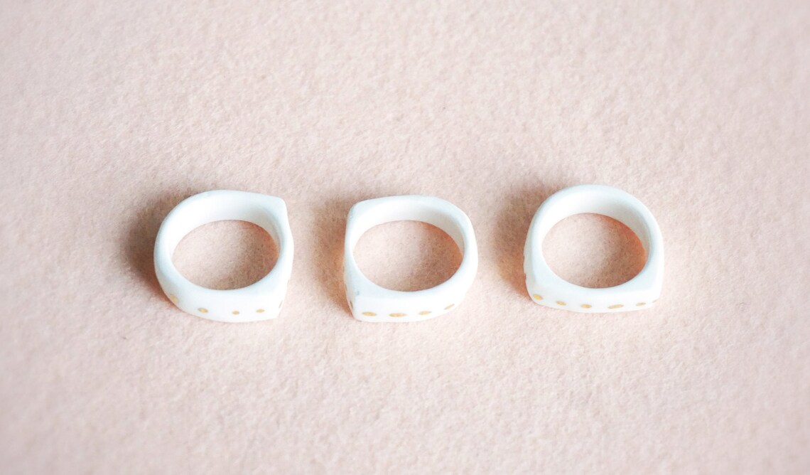 Ceramic Ring Porcelain Ring Handmade Porcelain Ring Ceramic | Etsy