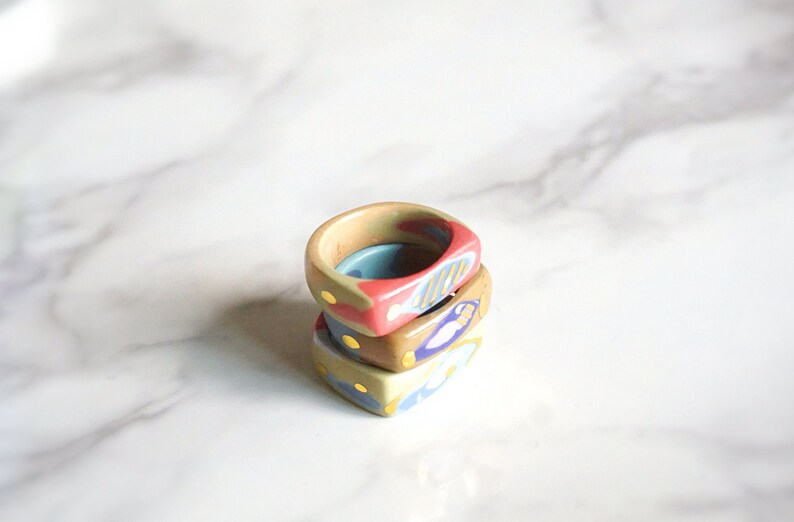 Ceramic Ring Porcelain Ring Handmade Porcelain Ring Ceramic - Etsy