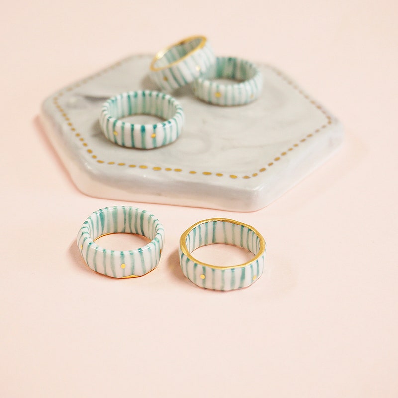 Porcelain Ring - Etsy