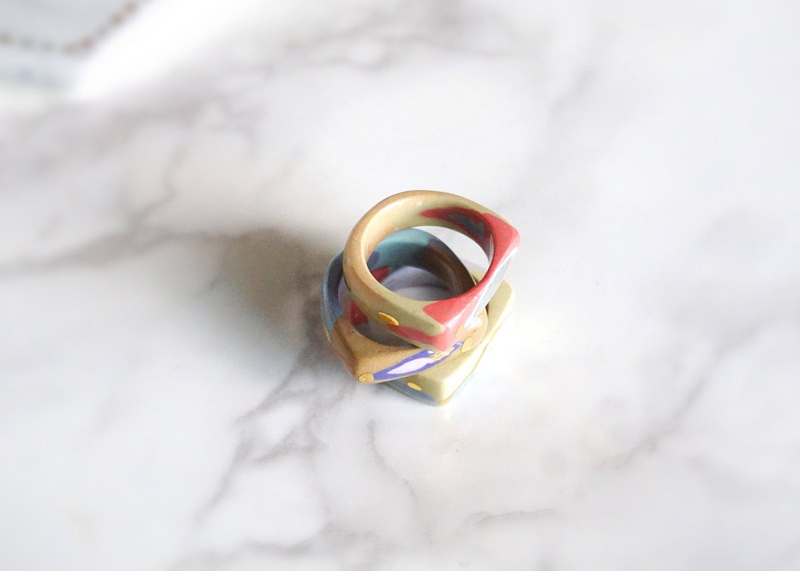 Ceramic Ring Porcelain Ring Handmade Porcelain Ring Ceramic | Etsy