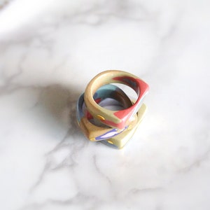 Ceramic Ring, Porcelain Ring, Handmade Porcelain Ring, Ceramic Jewelry ...