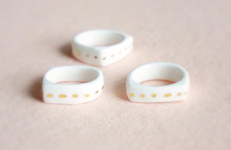 Ceramic Ring Porcelain Ring Handmade Porcelain Ring Ceramic | Etsy