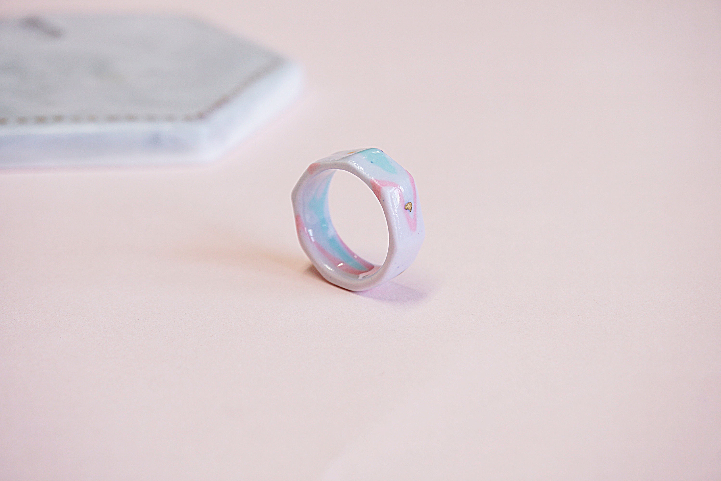 Size 6 Ceramic Ring Porcelain Ring Handmade Porcelain Ring | Etsy