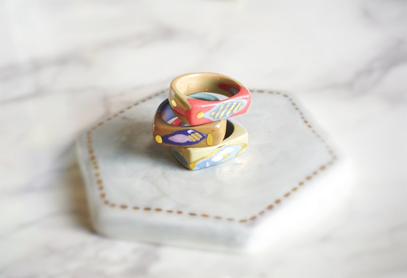 Ceramic Ring Porcelain Ring Handmade Porcelain Ring Ceramic - Etsy