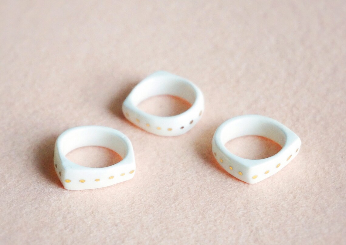 Ceramic Ring Porcelain Ring Handmade Porcelain Ring Ceramic | Etsy
