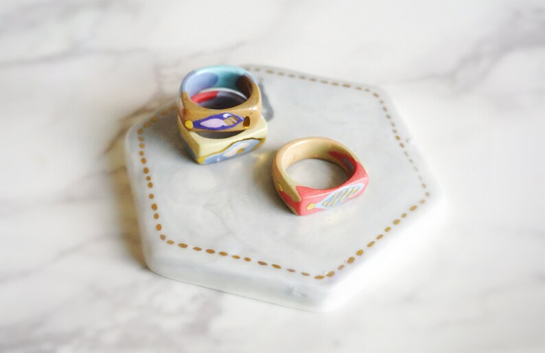 Ceramic Ring Porcelain Ring Handmade Porcelain Ring Ceramic - Etsy