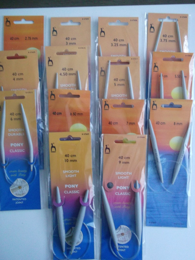 40cm CIRCULAR KNITTING NEEDLES - Etsy UK