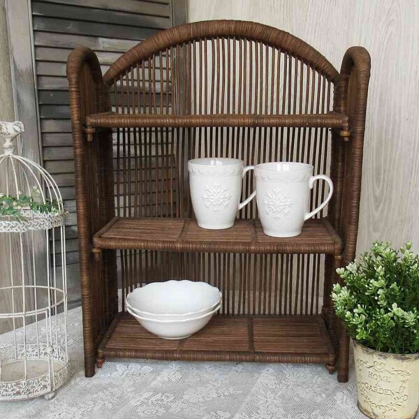 Rattan Shelf - Etsy
