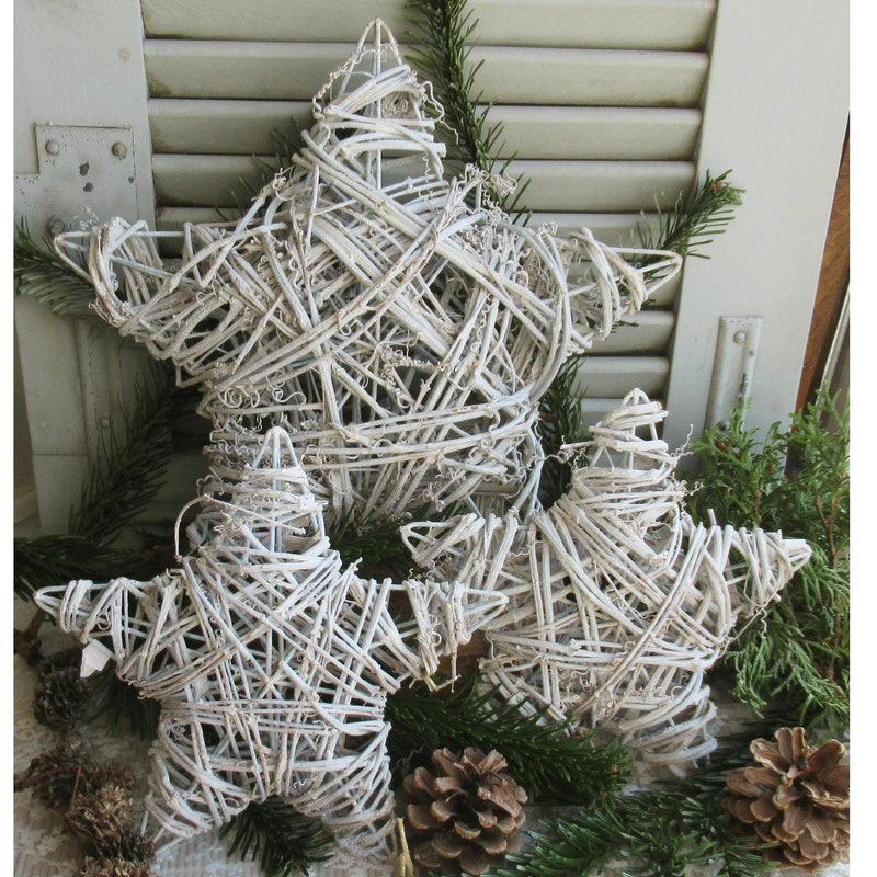 Grapevine Stars - Etsy