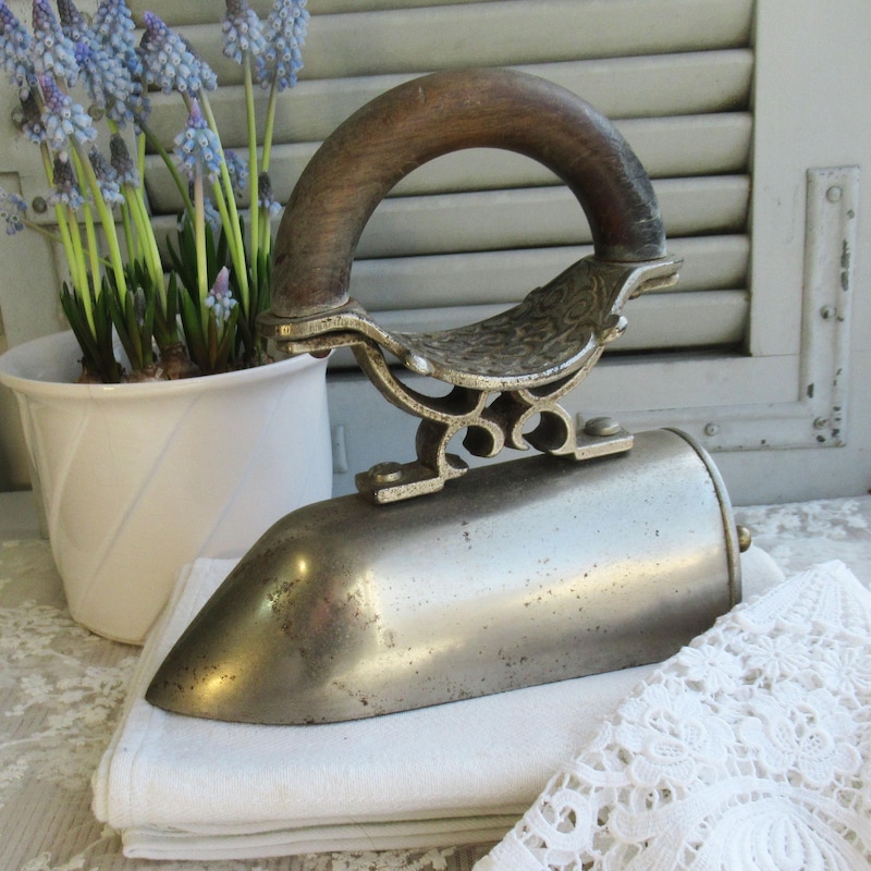 Vintage antique cast iron man - Etsy.de