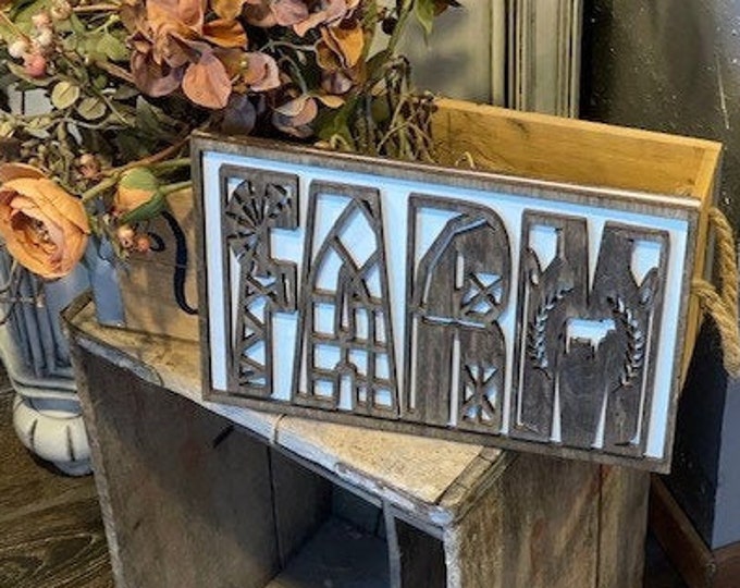 Farm Sign, Farm House Sign, Rustic Farmhouse Sign, Housewarming Gift ...