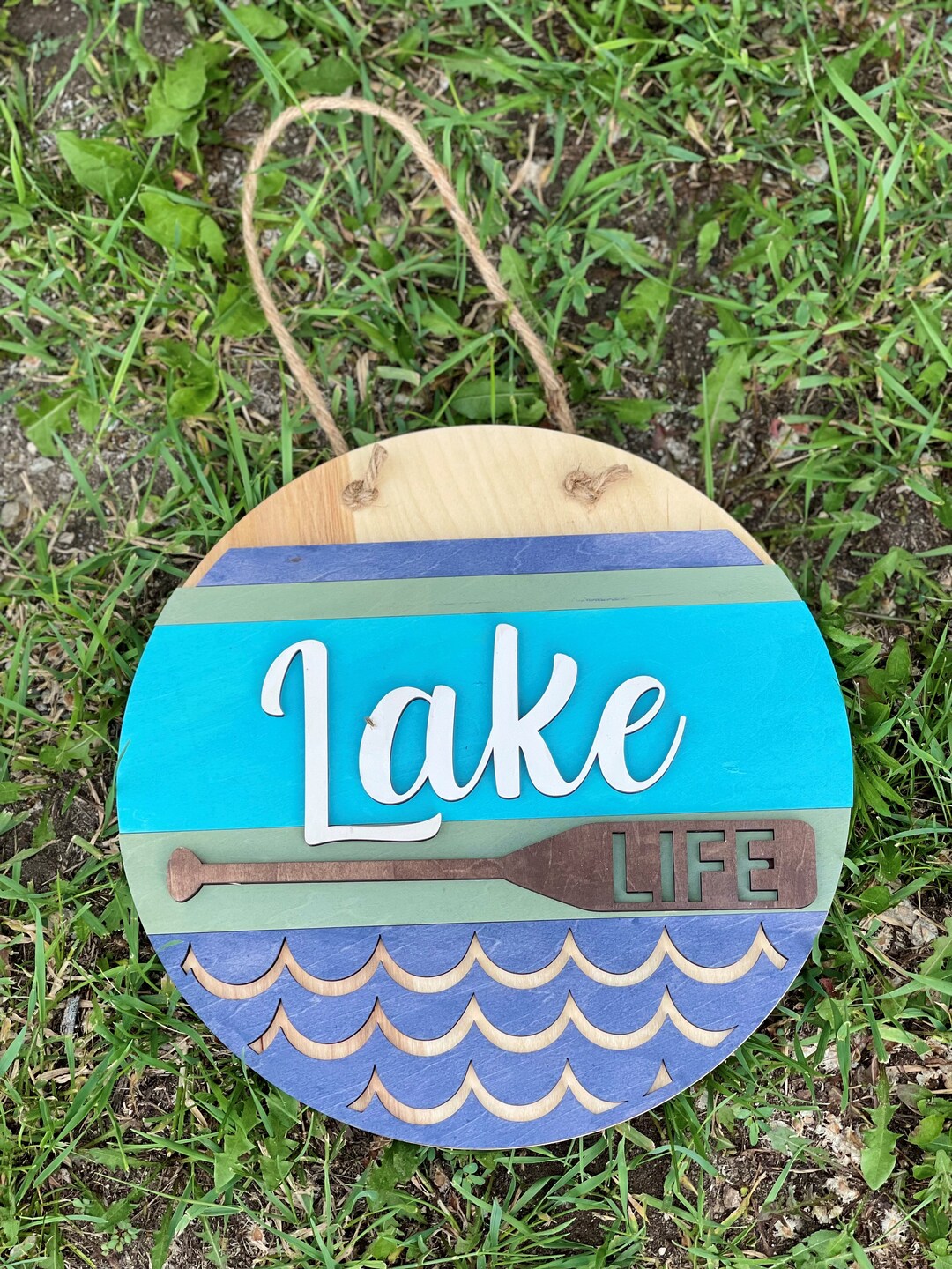 Lake Life Sign/ Vacation Sign/ Welcome Sign/door Hanger/ Oar Sign ...